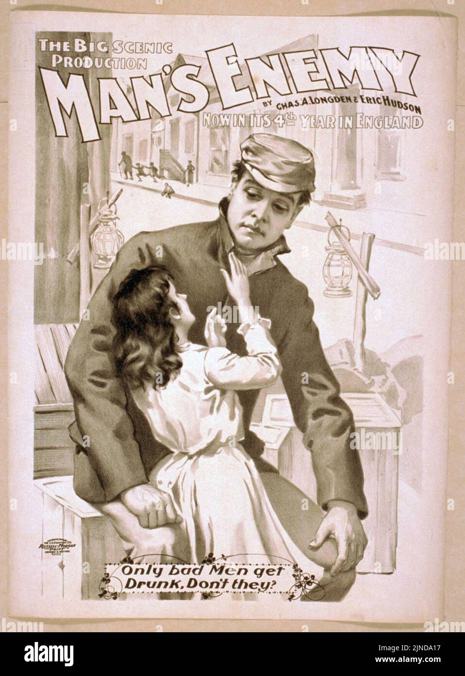 The big scenic production, Man's enemy by Chas. A. Longdon & Eric ...