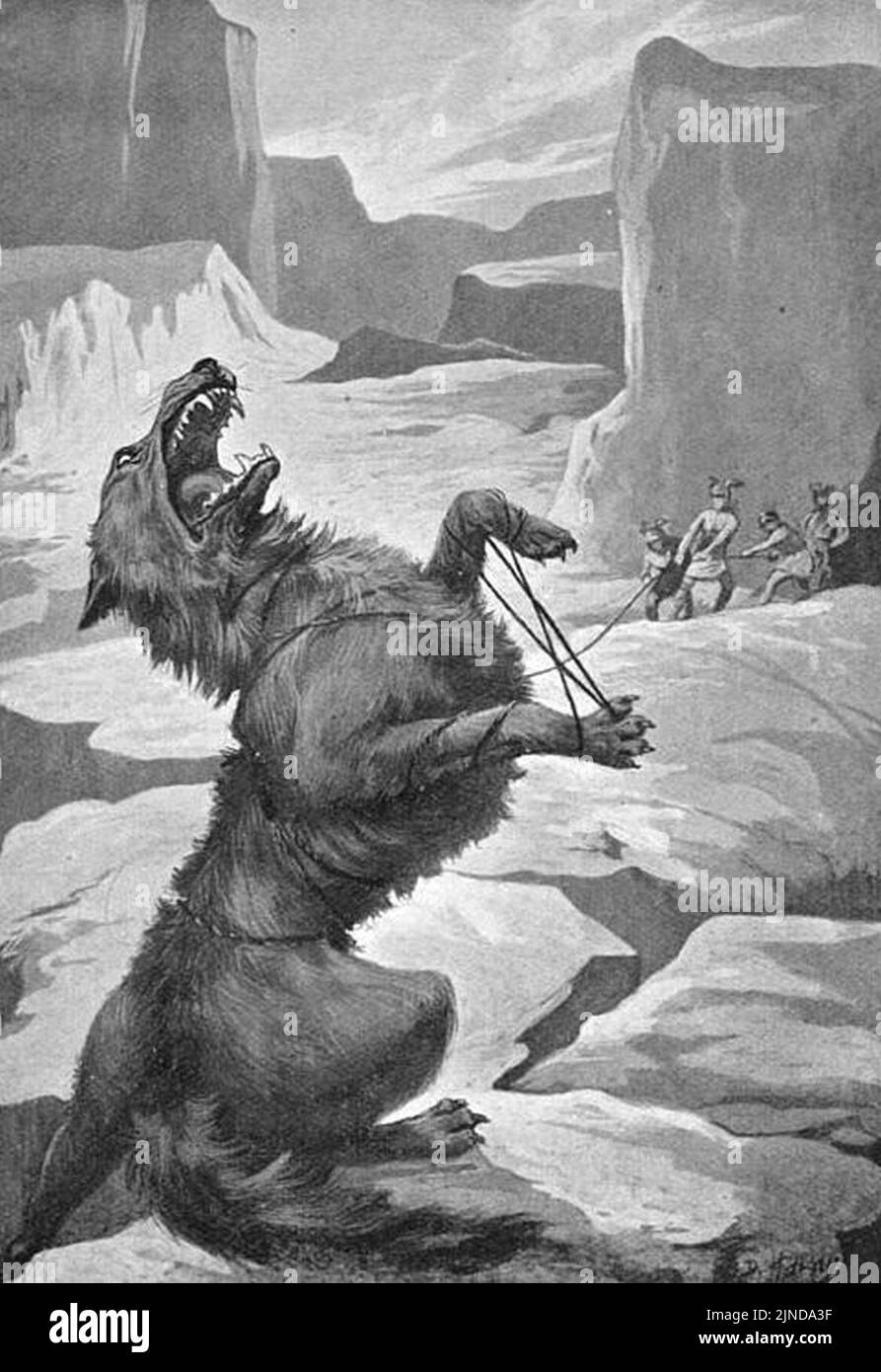 The binding of Fenris by D Hardy Stock Photo - Alamy