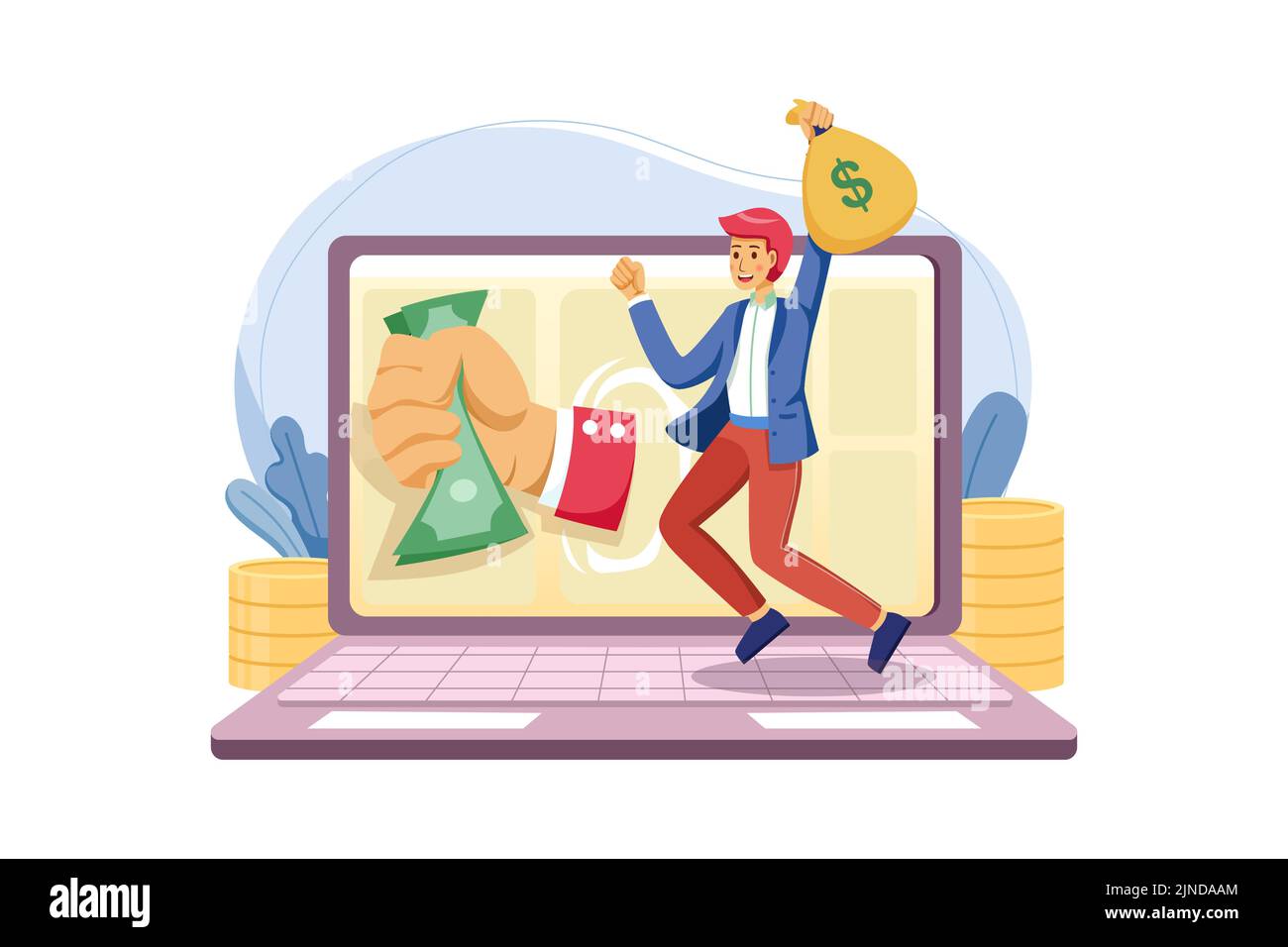 Business Finance Illustration concept. Flat illustration isolated on ...