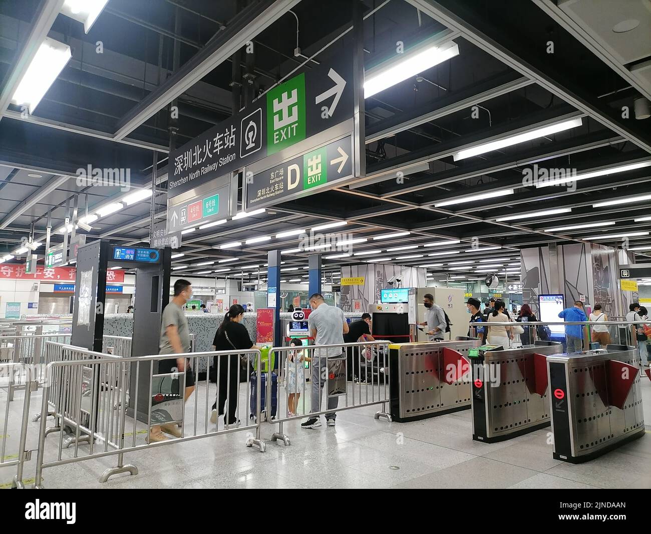 Shenzhen, China: passengers entering Shenzhen by high-speed rail must ...