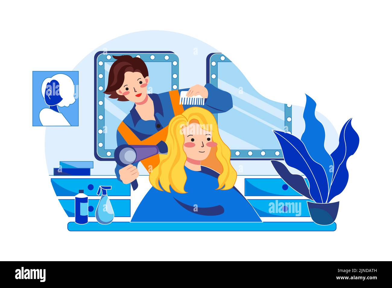 Professions Illustration concept. Flat illustration isolated on white ...