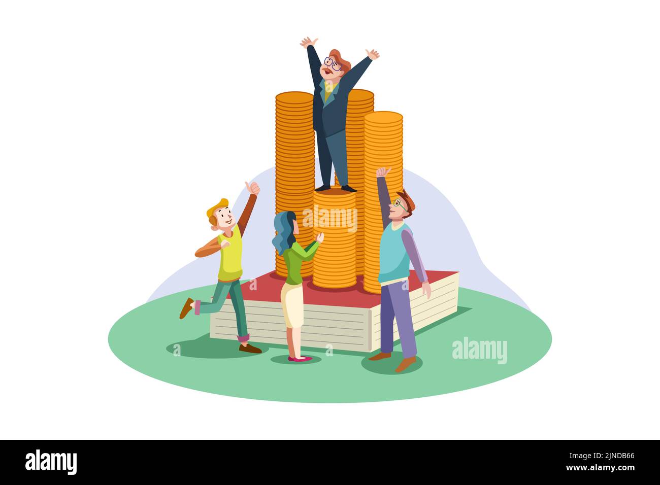 Business Illustration concept. Flat illustration isolated on white ...