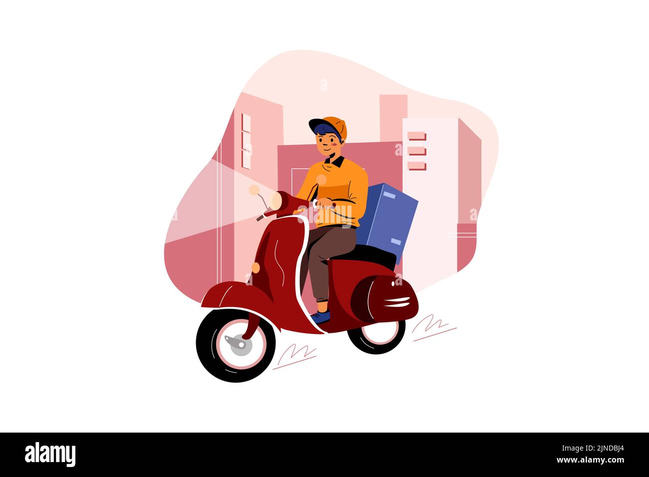 Delivery Package Illustration concept. Flat illustration isolated on ...