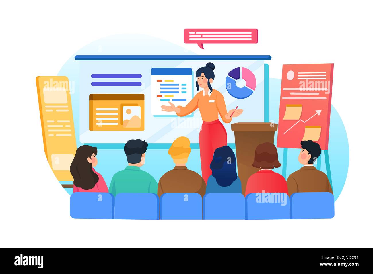 Business Activities Illustration concept. Flat illustration isolated on ...