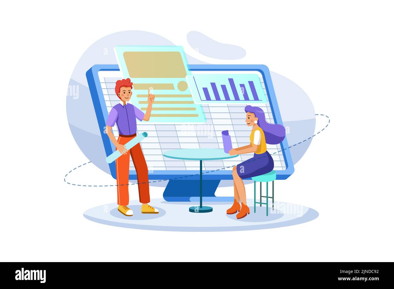 Finance Illustration concept. Flat illustration isolated on white ...