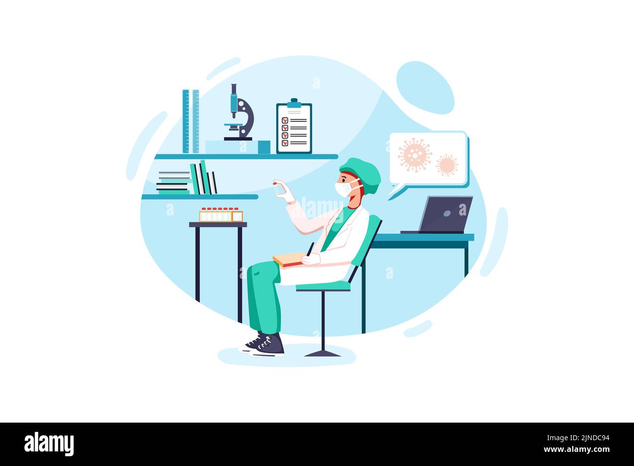 Vaccination Illustration concept. Flat illustration isolated on white ...