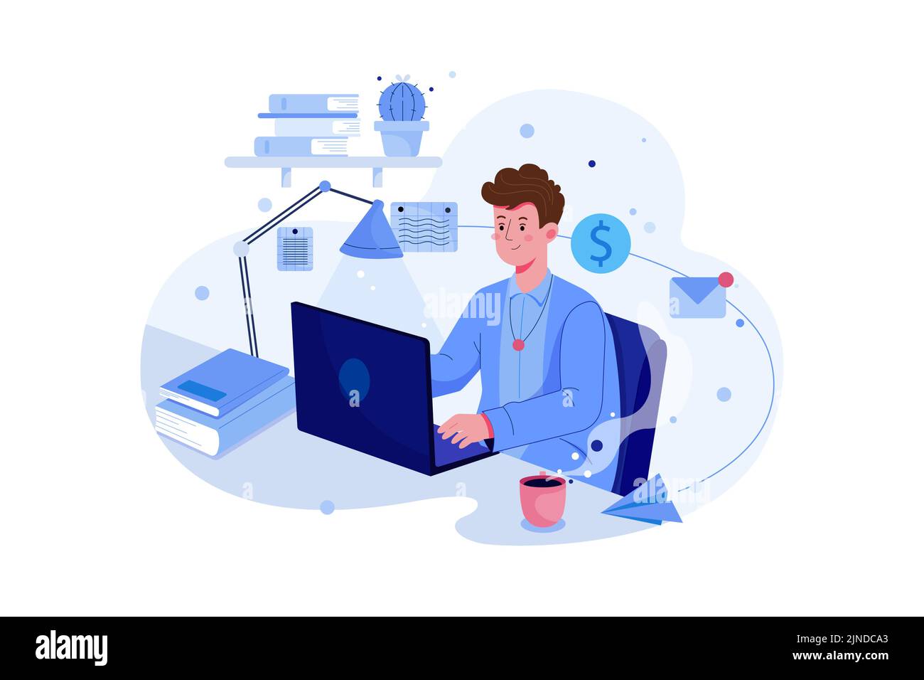 Business Activities Illustration concept. Flat illustration isolated on ...
