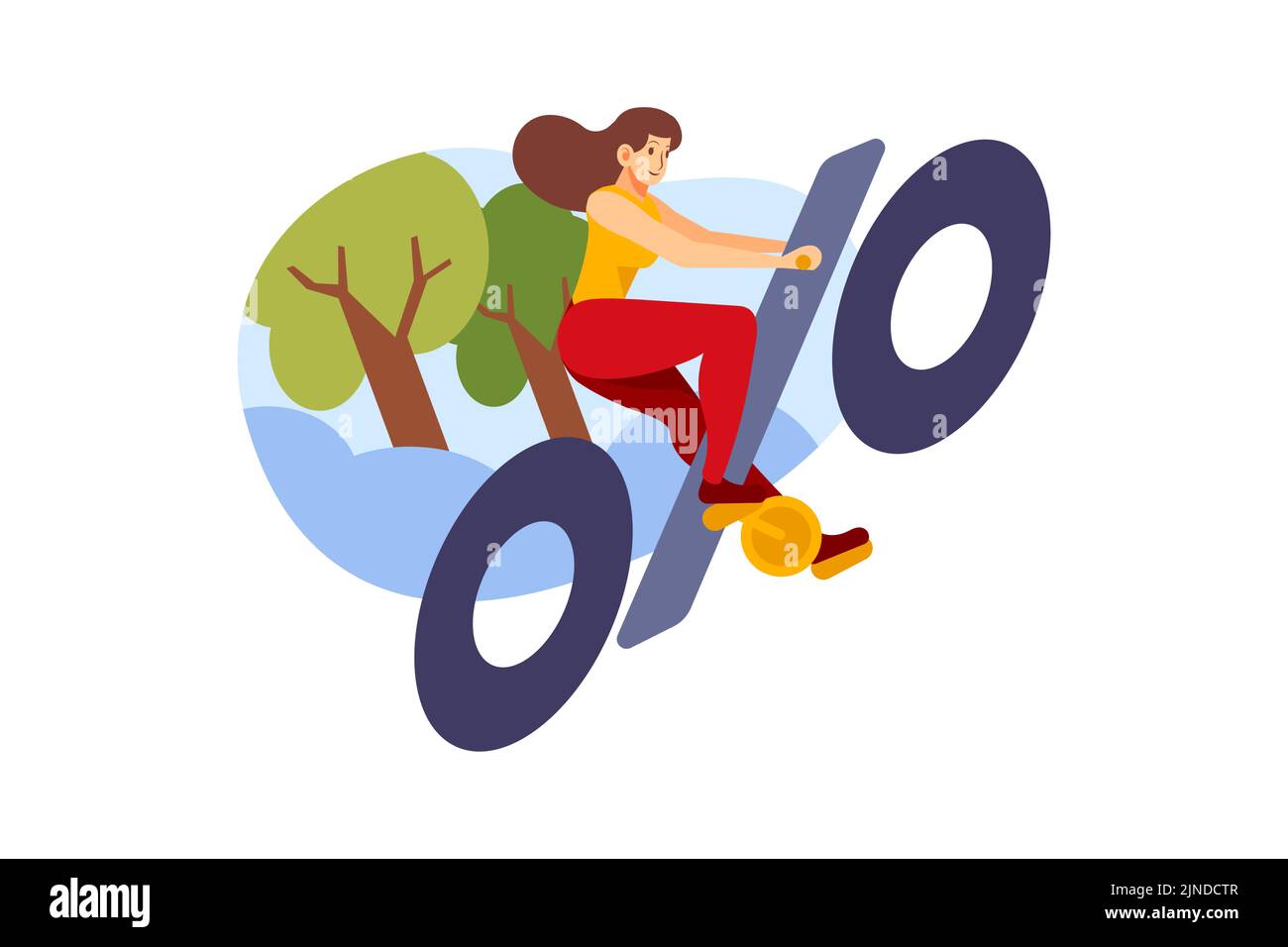 Business Finance Illustration concept. Flat illustration isolated on ...