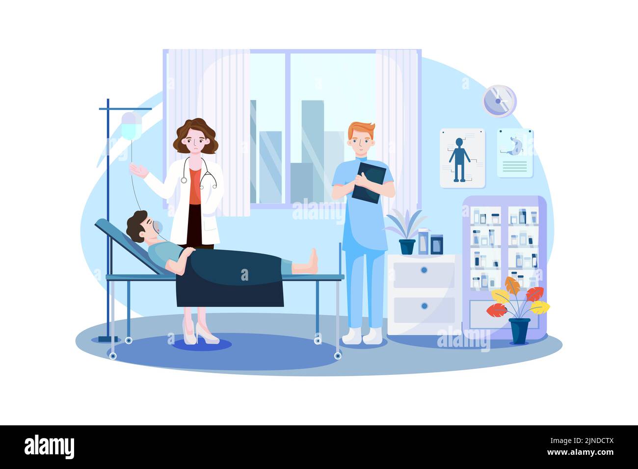 Medical Illustration concept. Flat illustration isolated on white ...