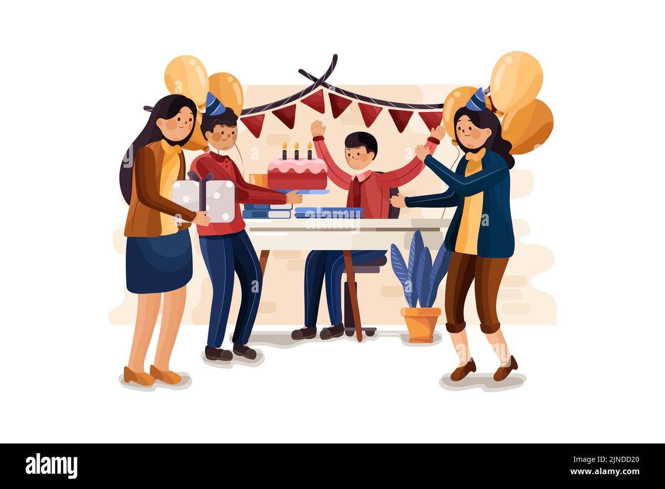 Business Finance Illustration concept. Flat illustration isolated on ...