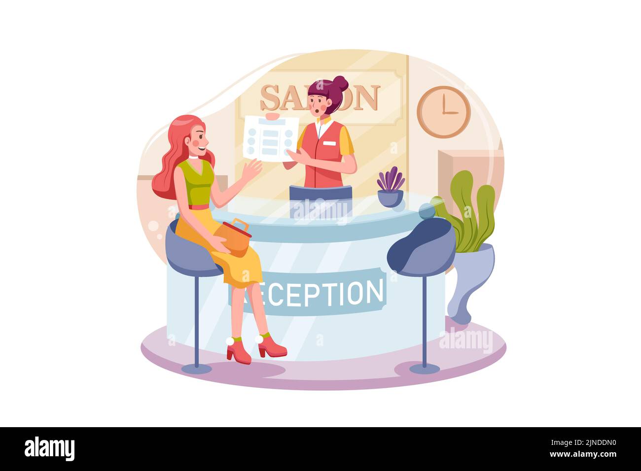 Massage Service Illustration concept. Flat illustration isolated on ...
