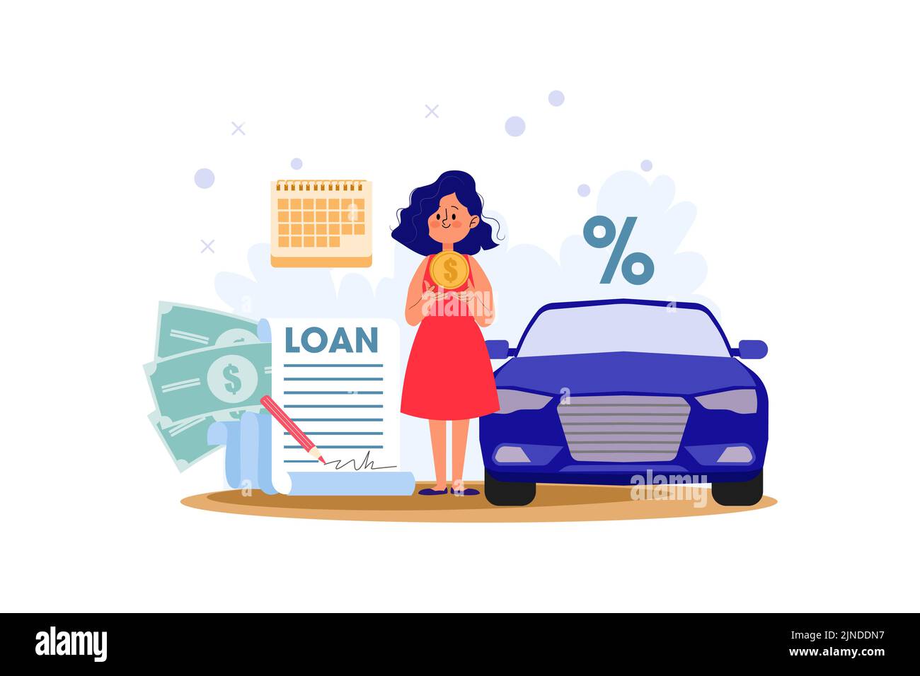 Finance Illustration concept. Flat illustration isolated on white ...