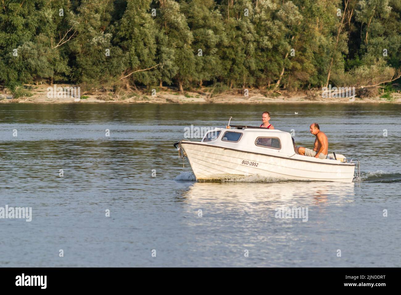 Inflatable boat motor deck ship hi-res stock photography and images - Alamy