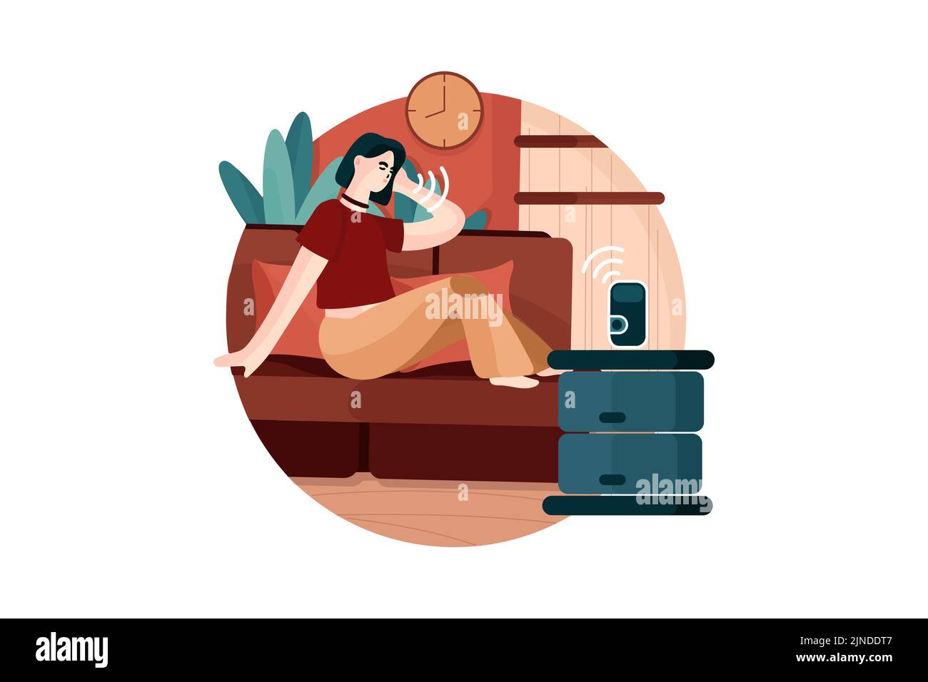 Smart Technologies Illustration concept. Flat illustration isolated on ...