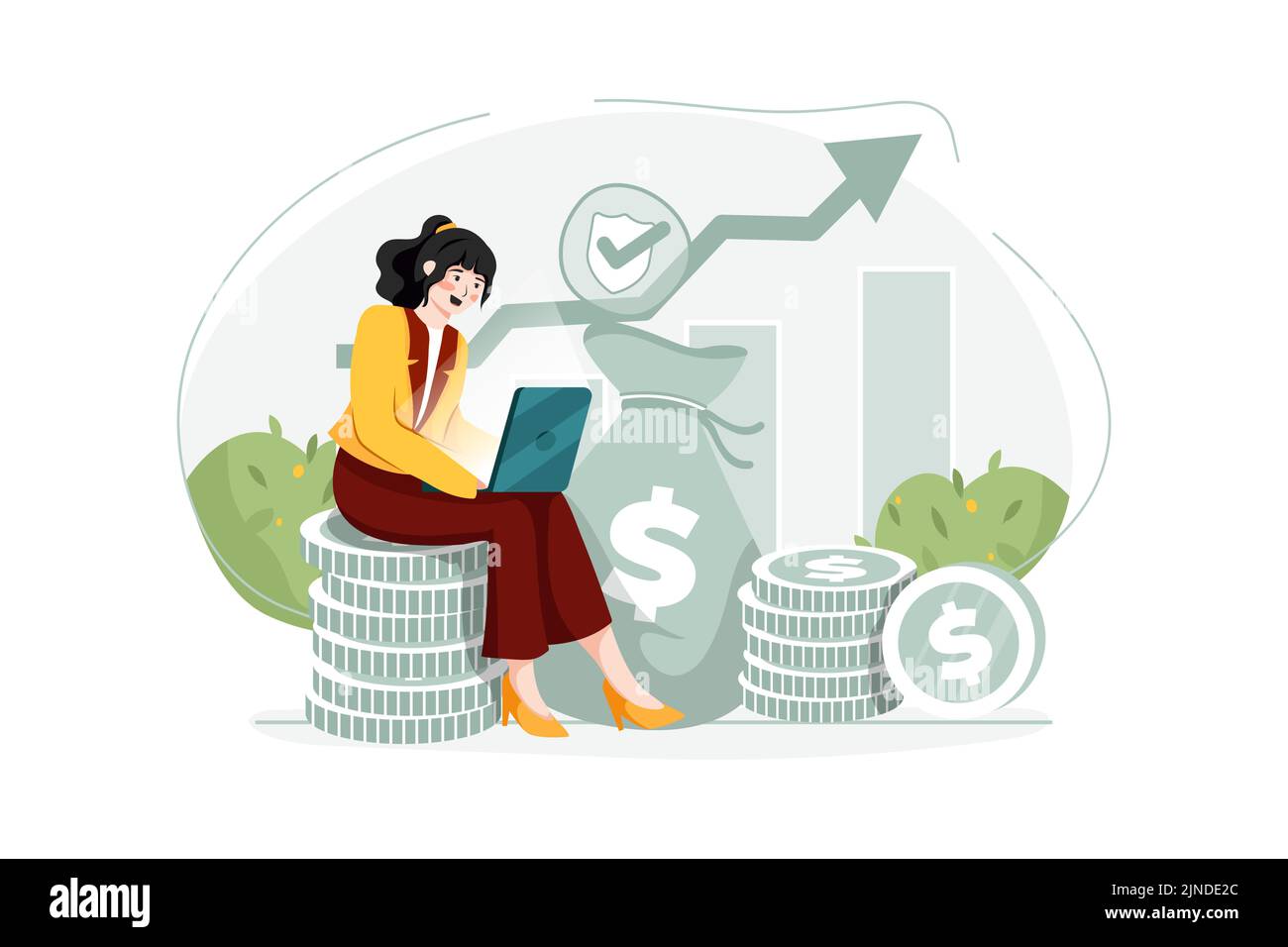 Insurance Service Illustration concept. Flat illustration isolated on ...