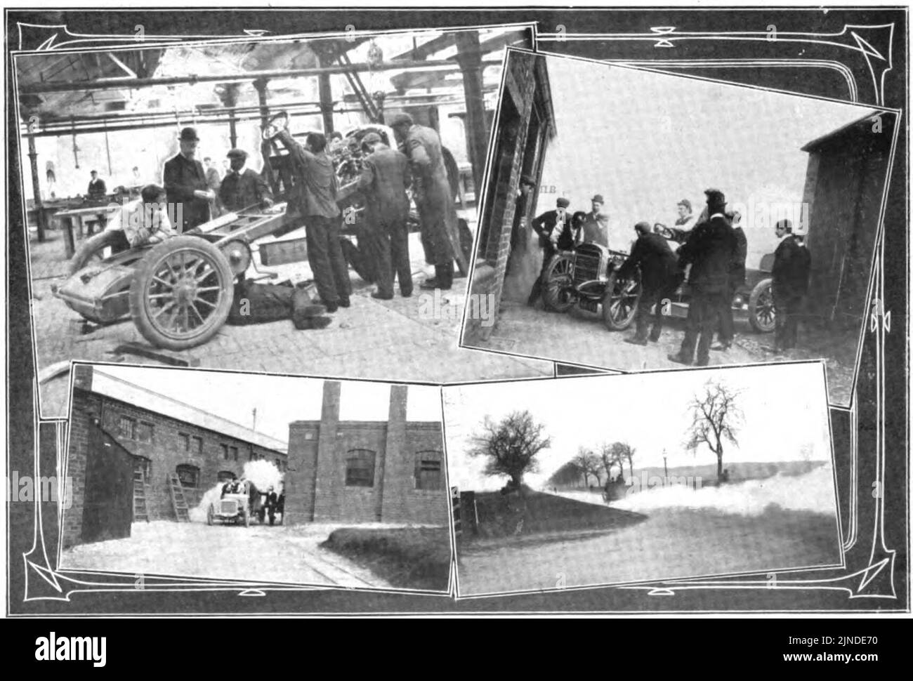 The birth of the first Austin chassis Stock Photo - Alamy