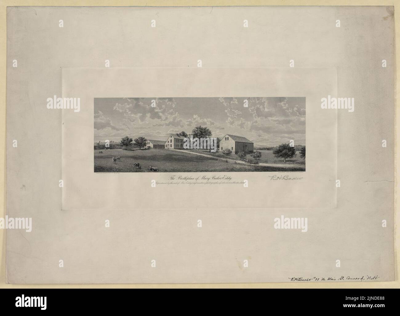 The birthplace of Mary Baker Eddy Stock Photo - Alamy