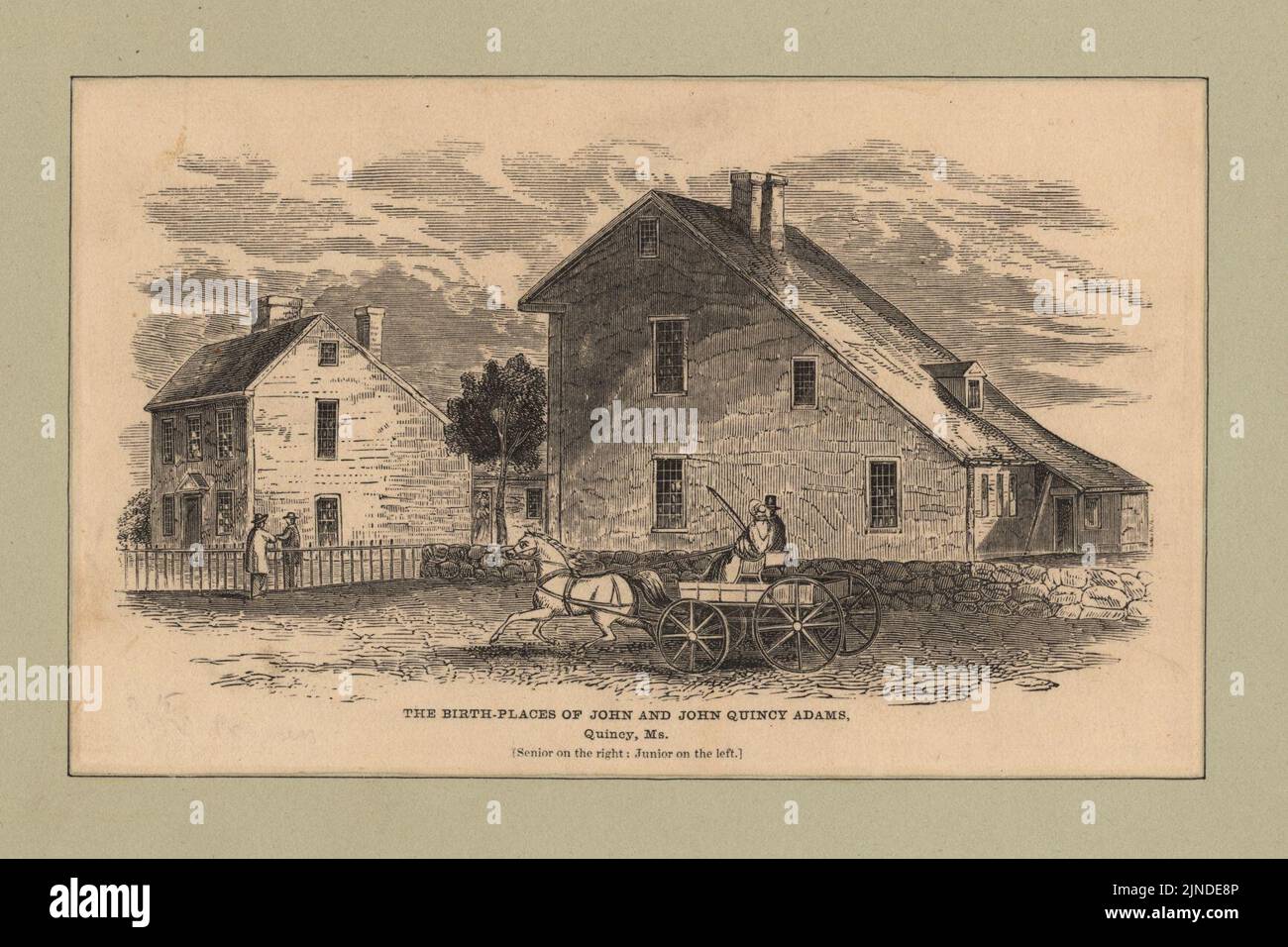The birthplaces of John and John Quincy Adams, Quincy, Ms. (Mass ...