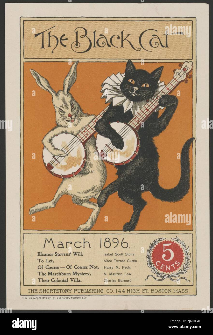 The Black Cat, March, 1896 Stock Photo - Alamy