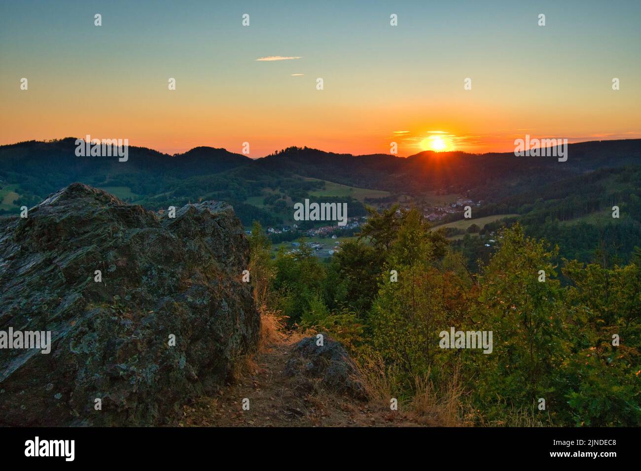landscape in Thuringia near Seligenthal Stock Photo - Alamy