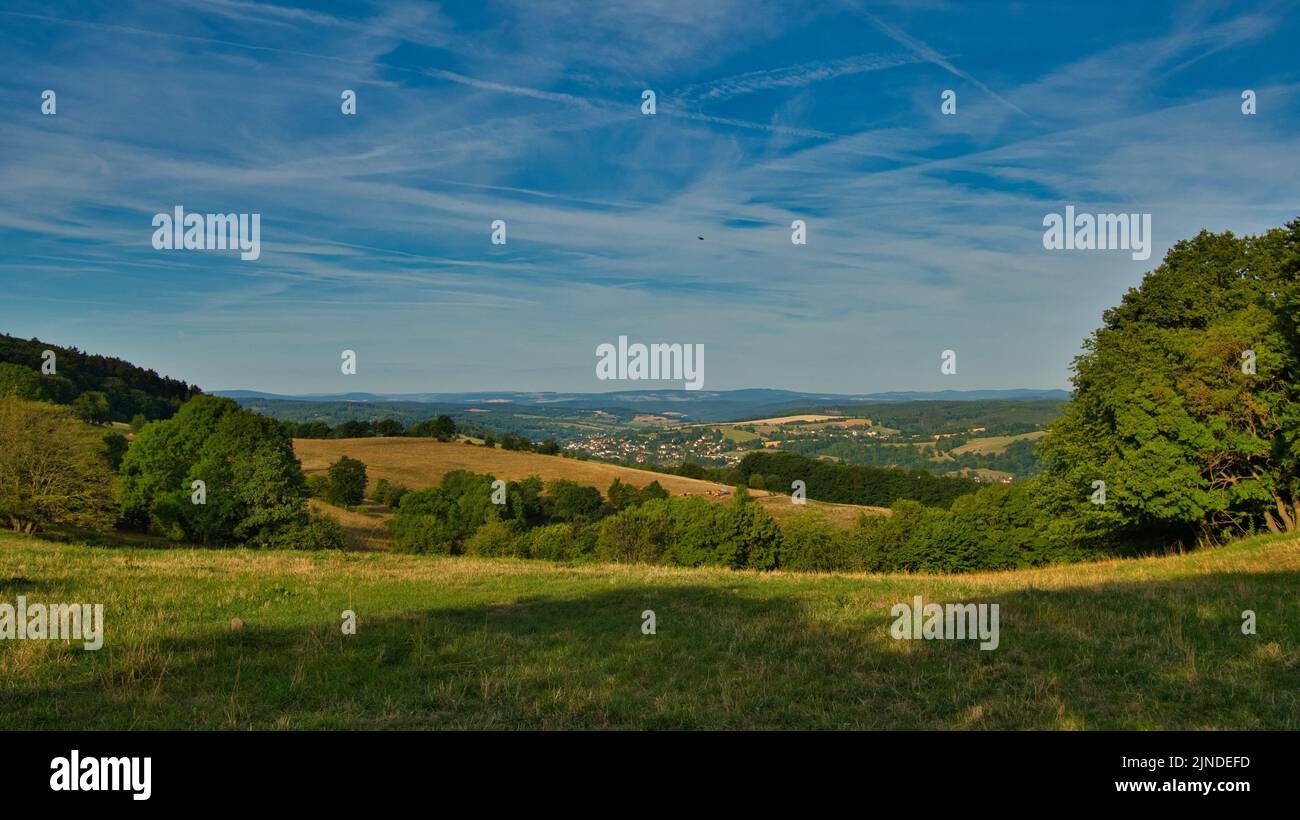 landscape in Thuringia near Seligenthal Stock Photo - Alamy