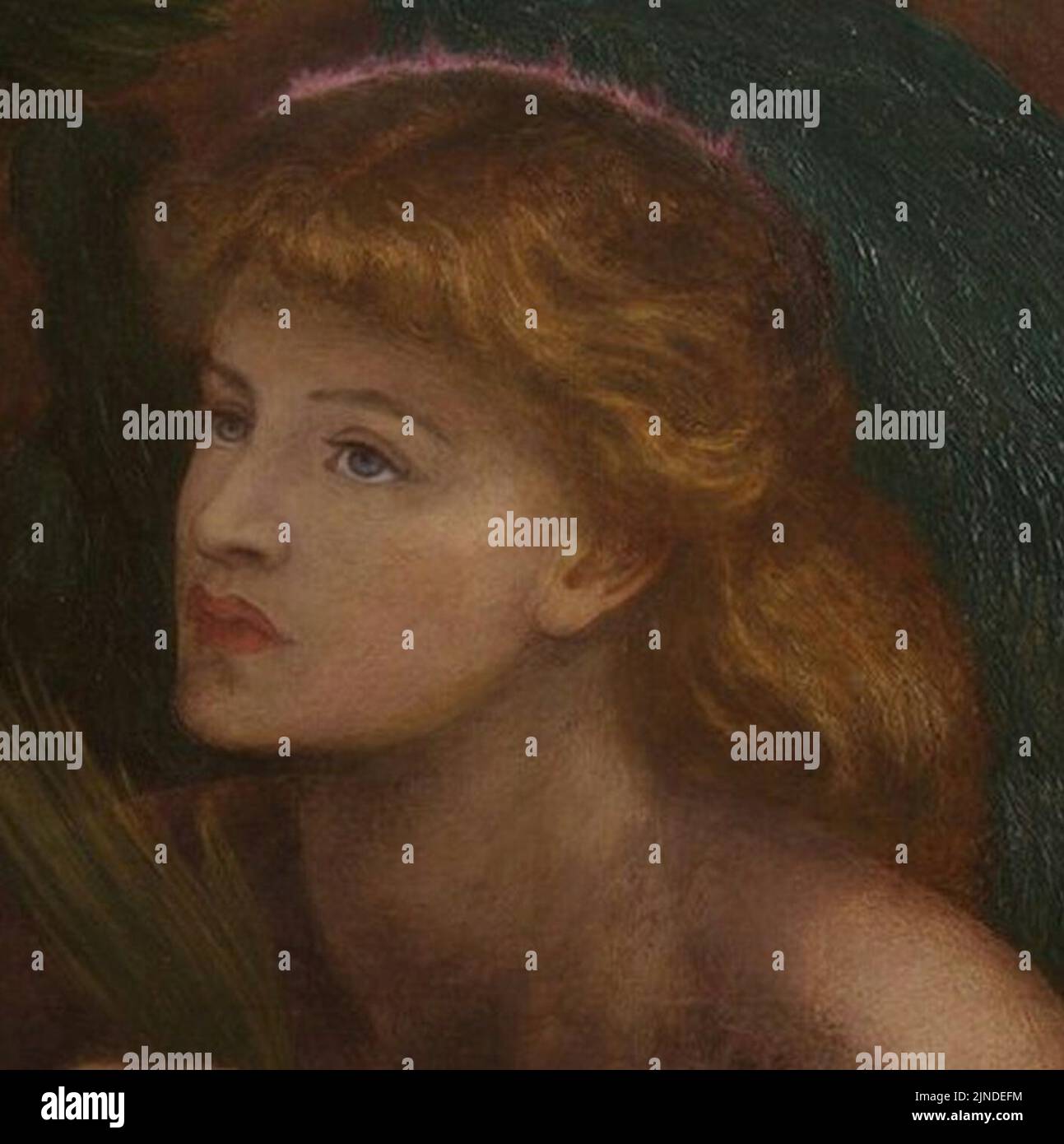 The Blessed Damozel-right angel Stock Photo - Alamy