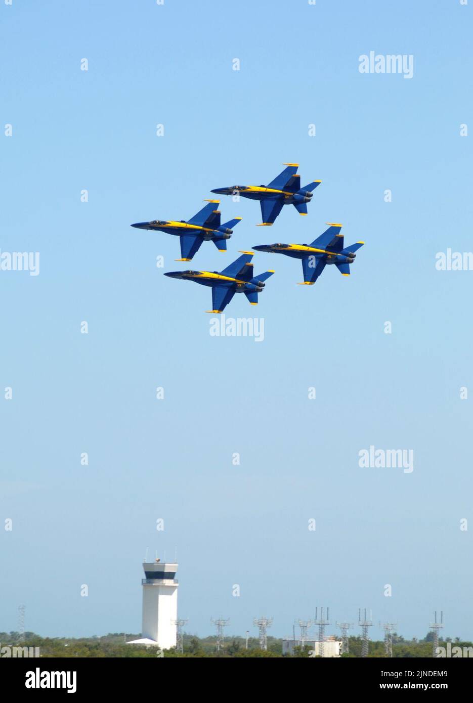 The Blue Angels fly over Boca Chica Field. (8591440433 Stock Photo - Alamy