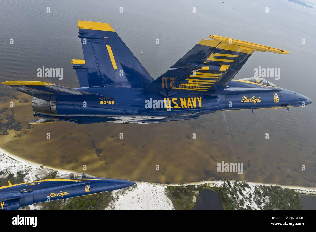 The Blue Angels fly over Pensacola. (9519619338 Stock Photo - Alamy