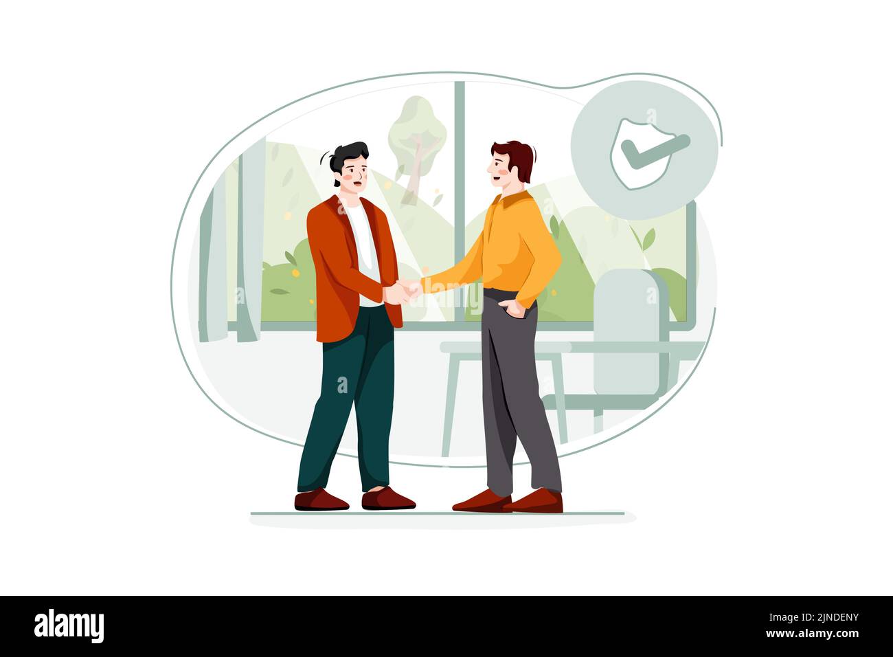 Insurance Service Illustration concept. Flat illustration isolated on ...