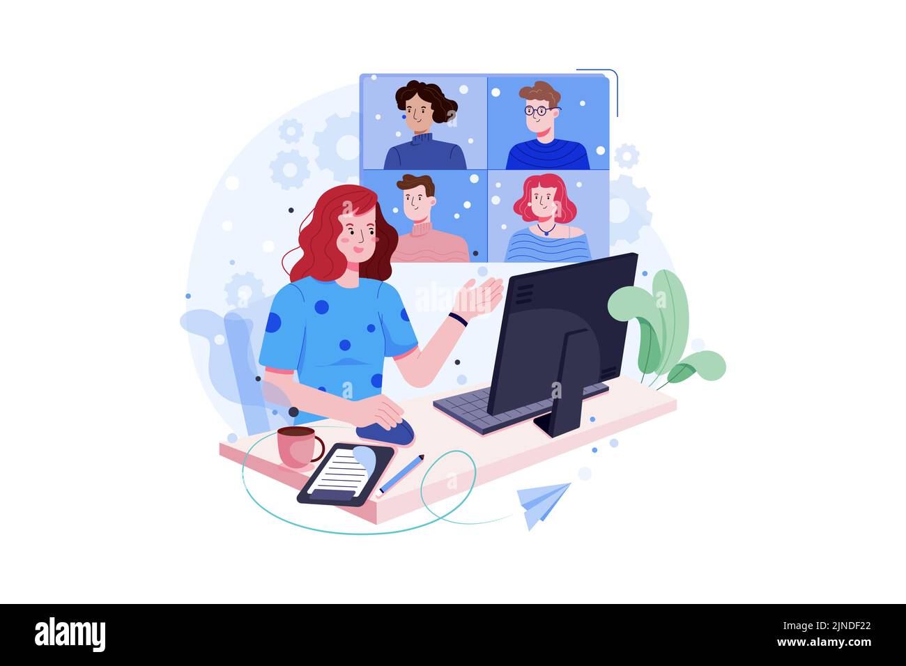 Business Activities Illustration concept. Flat illustration isolated on ...