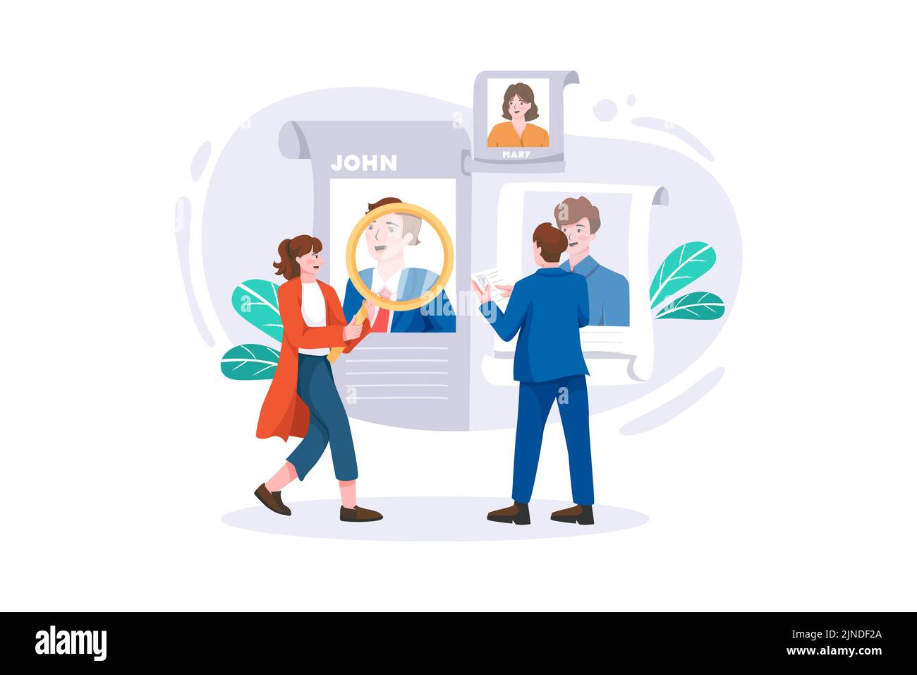 Business Office Illustration concept. Flat illustration isolated on white background Stock ...