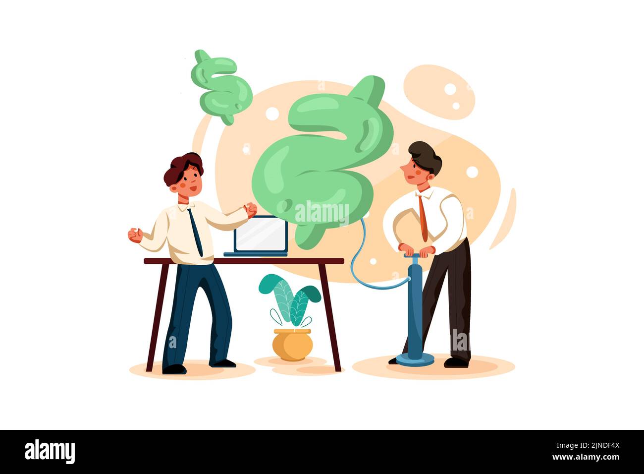 Business Scene Illustration concept. Flat illustration isolated on ...