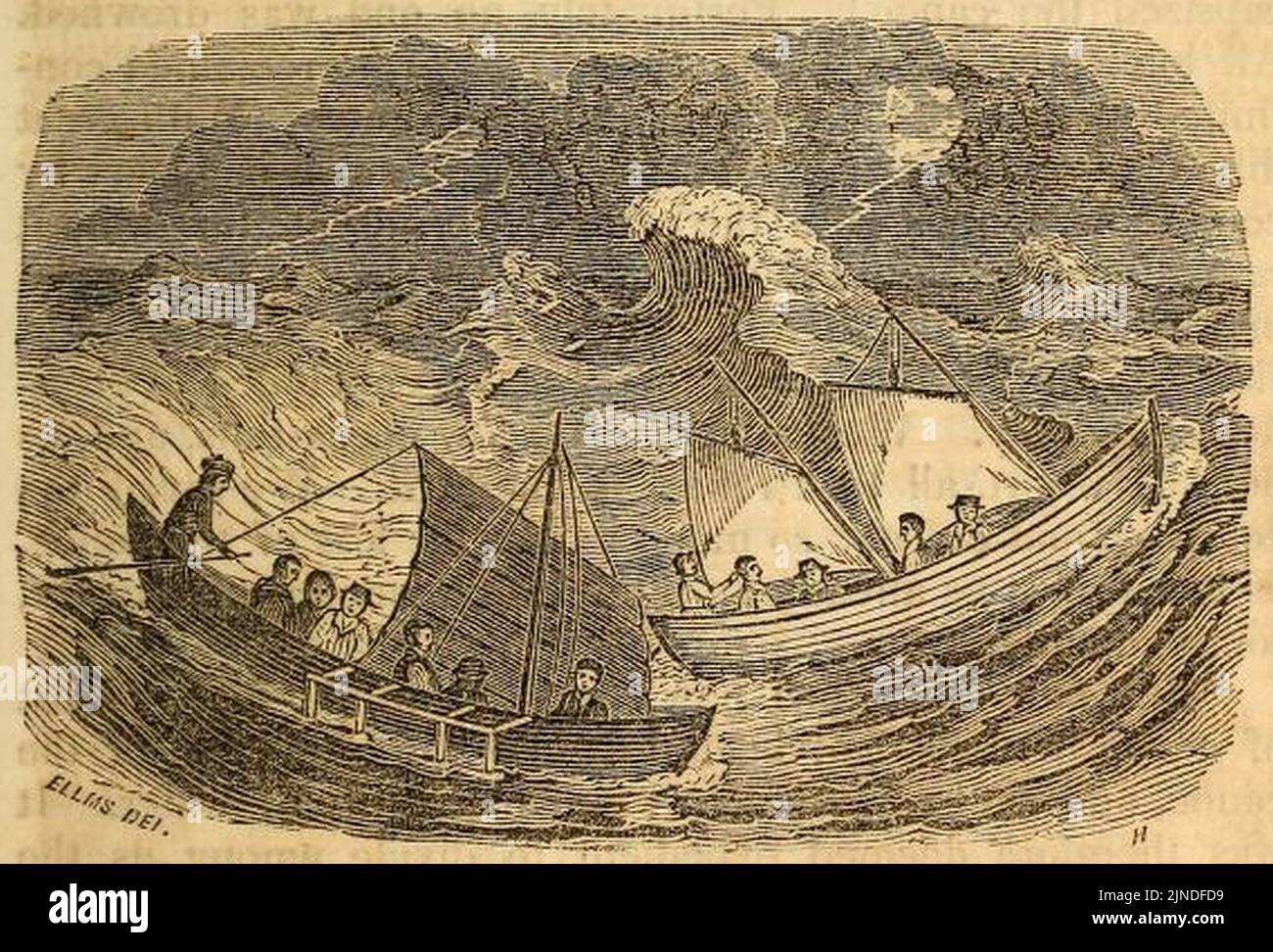 The Boat and Canoe overtaken by a violent storm tragedyofseasors01ellm ...