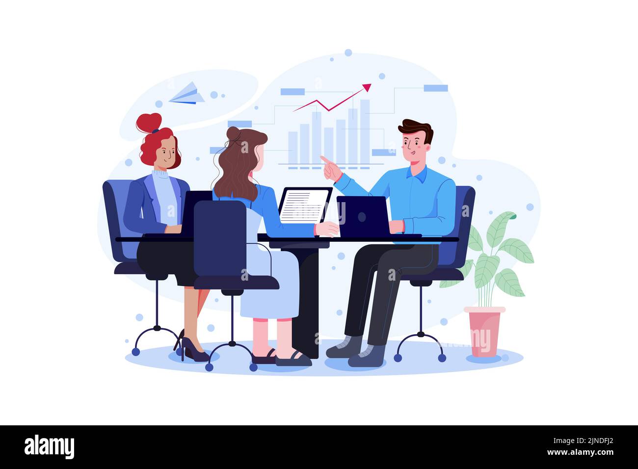 Business Activities Illustration concept. Flat illustration isolated on ...
