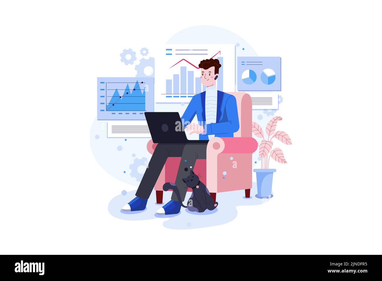 Business Activities Illustration concept. Flat illustration isolated on ...