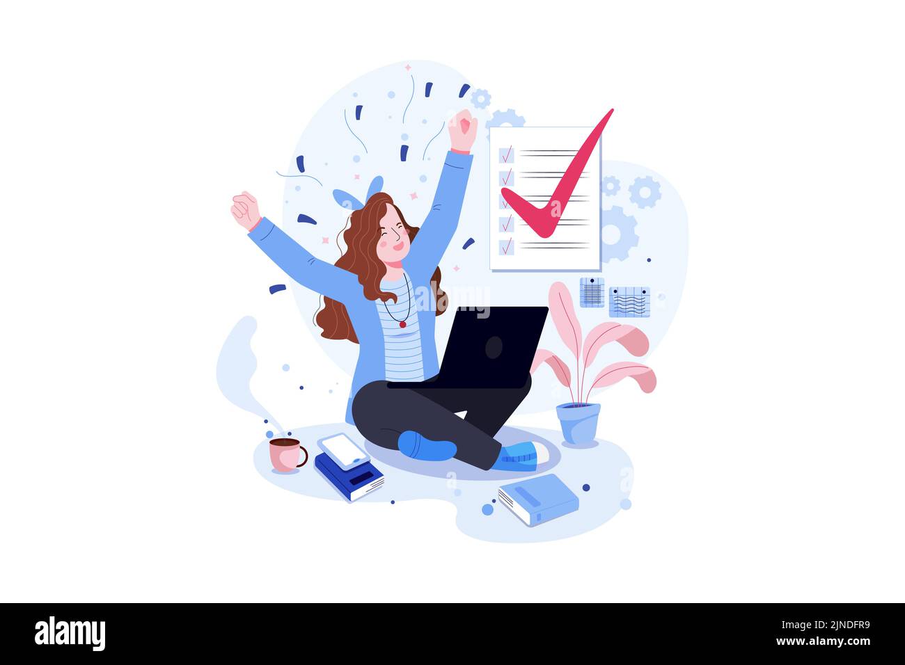 Business Activities Illustration concept. Flat illustration isolated on ...