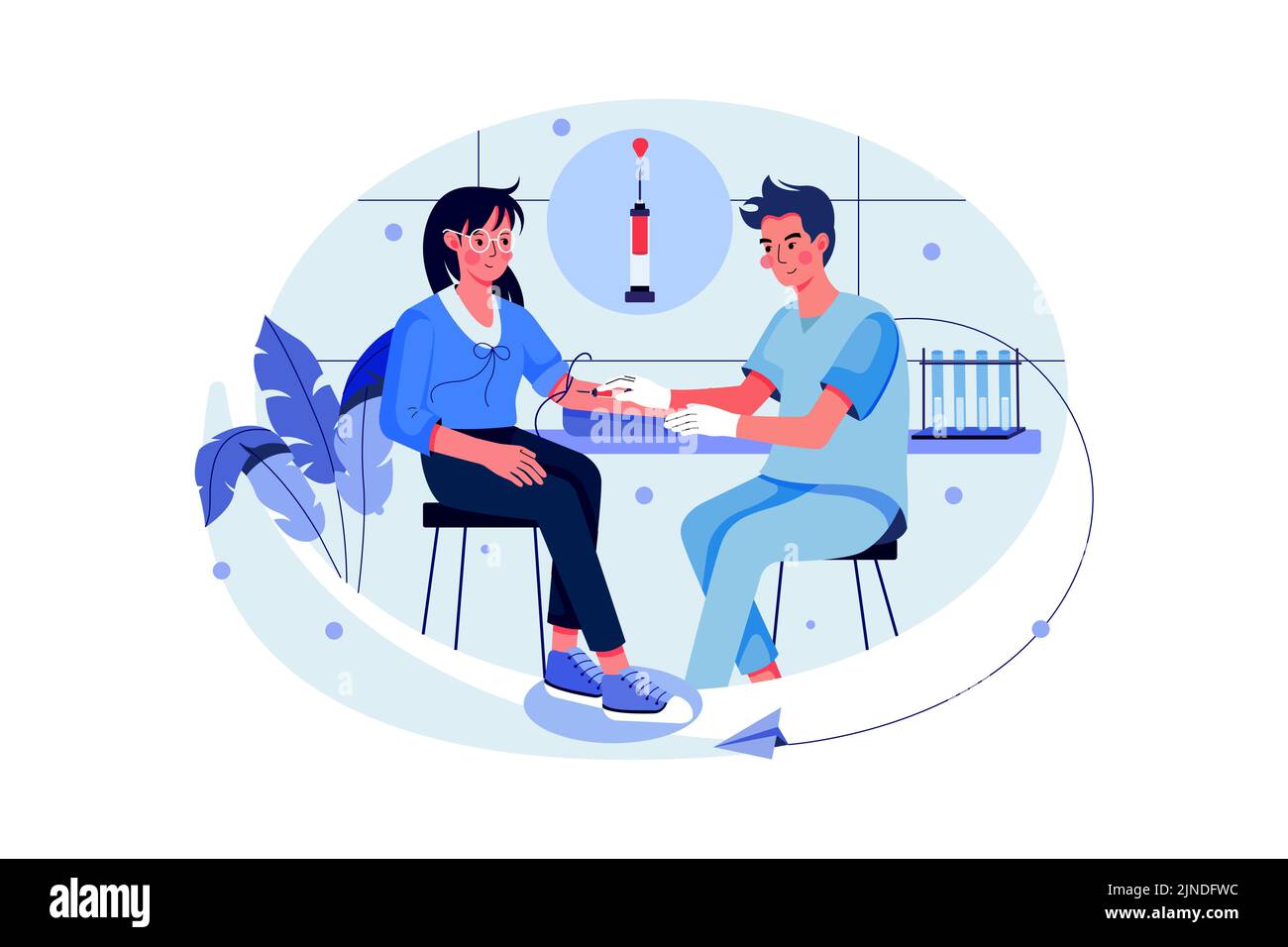 Medical Illustration concept. Flat illustration isolated on white ...