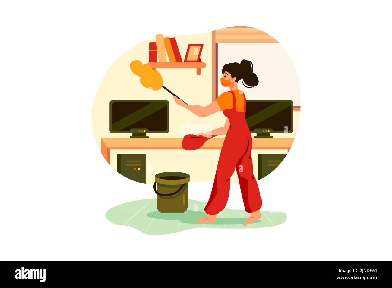 House Cleaning Illustration concept. Flat illustration isolated on ...