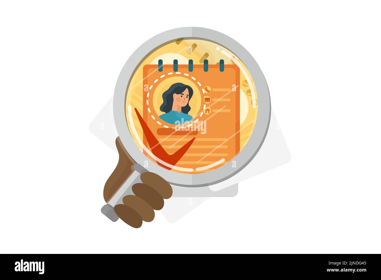 Recruitment Illustration concept. Flat illustration isolated on white ...