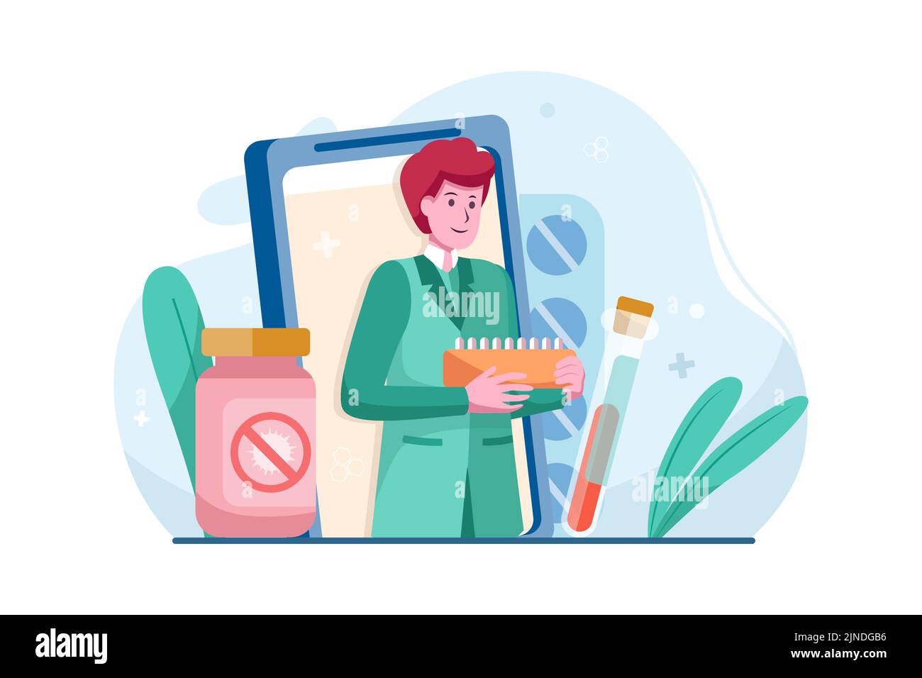 Vaccination Illustration concept. Flat illustration isolated on white ...