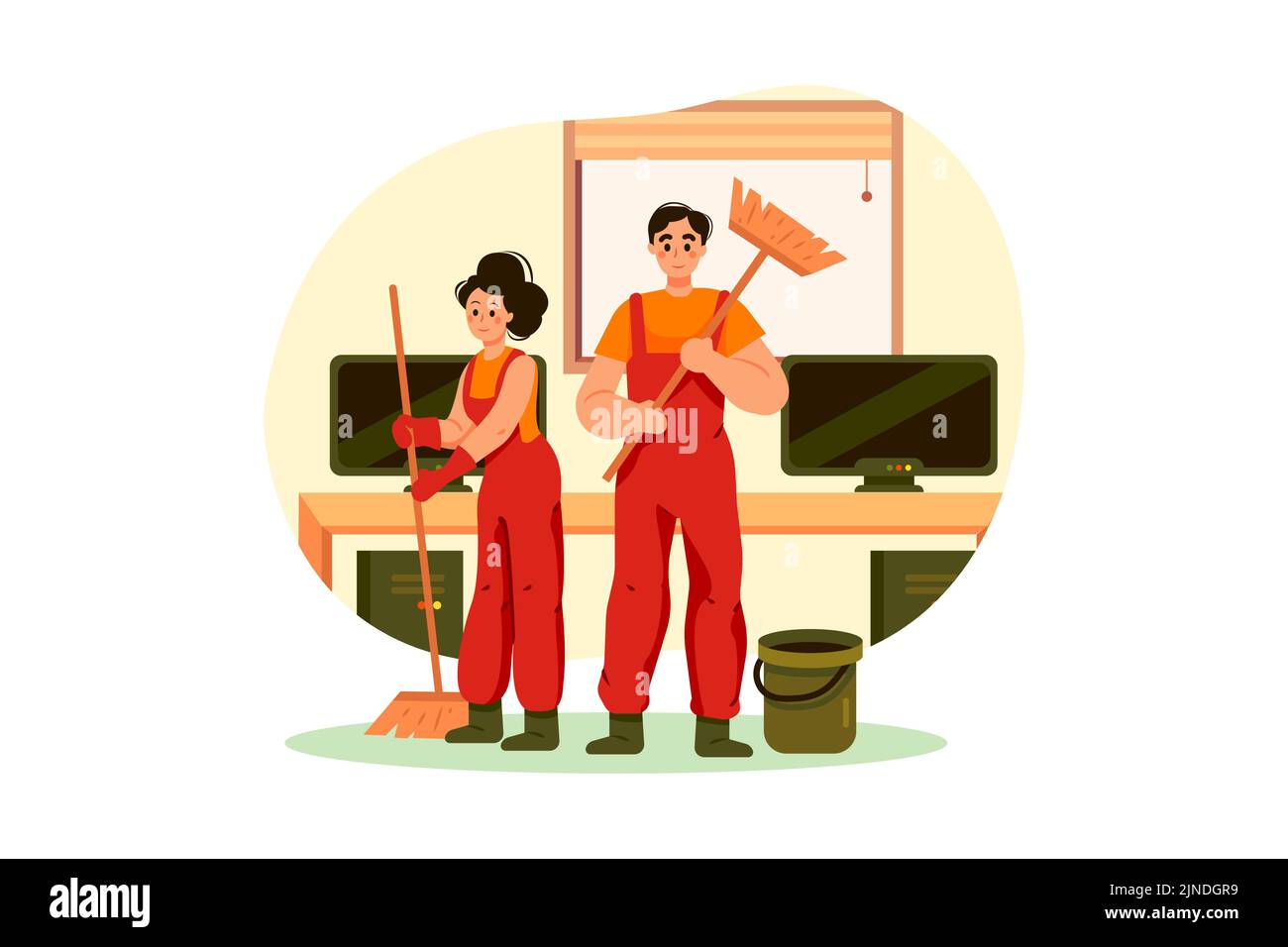 House Cleaning Illustration concept. Flat illustration isolated on ...