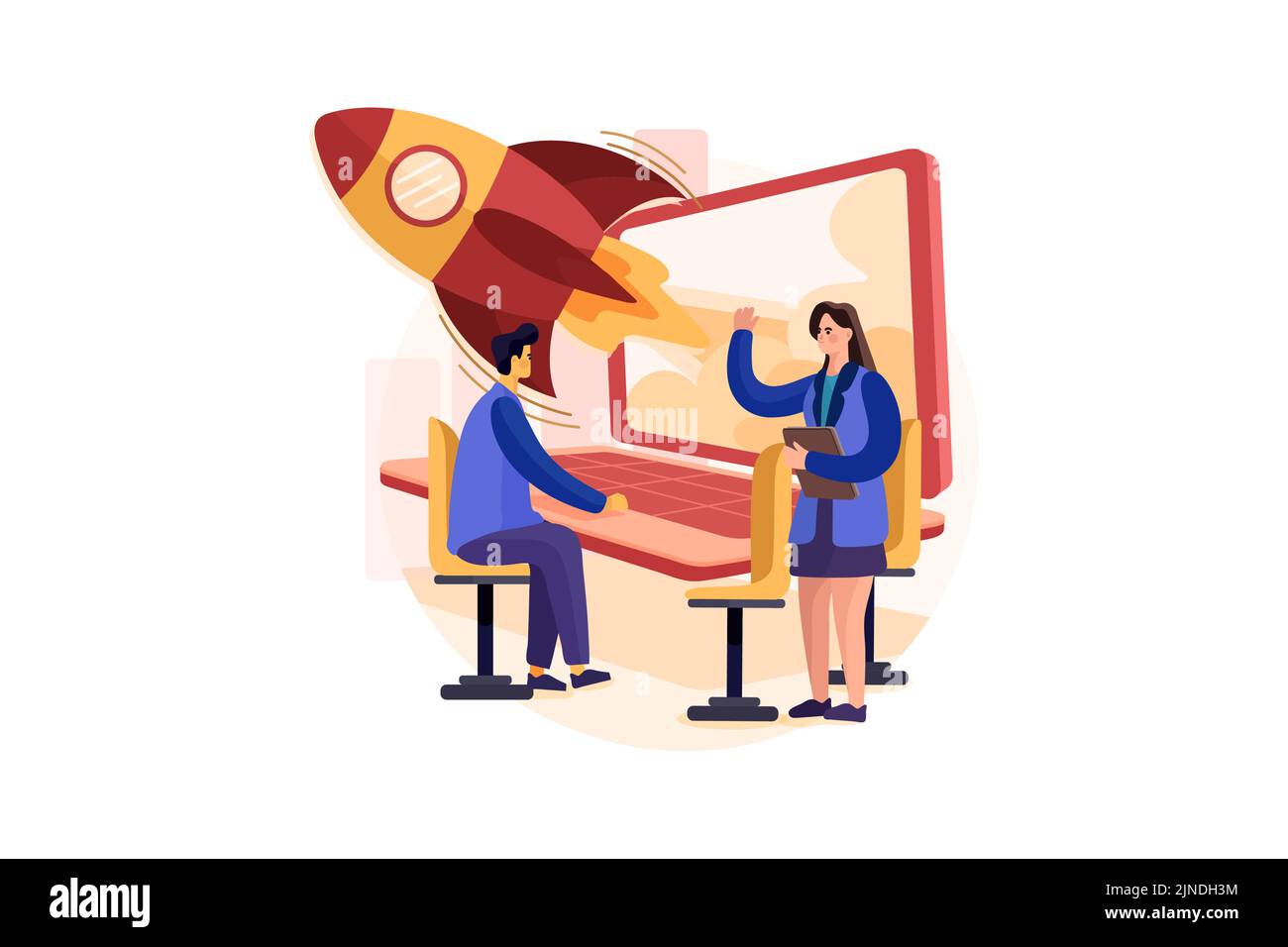 Startup Illustration concept. Flat illustration isolated on white ...