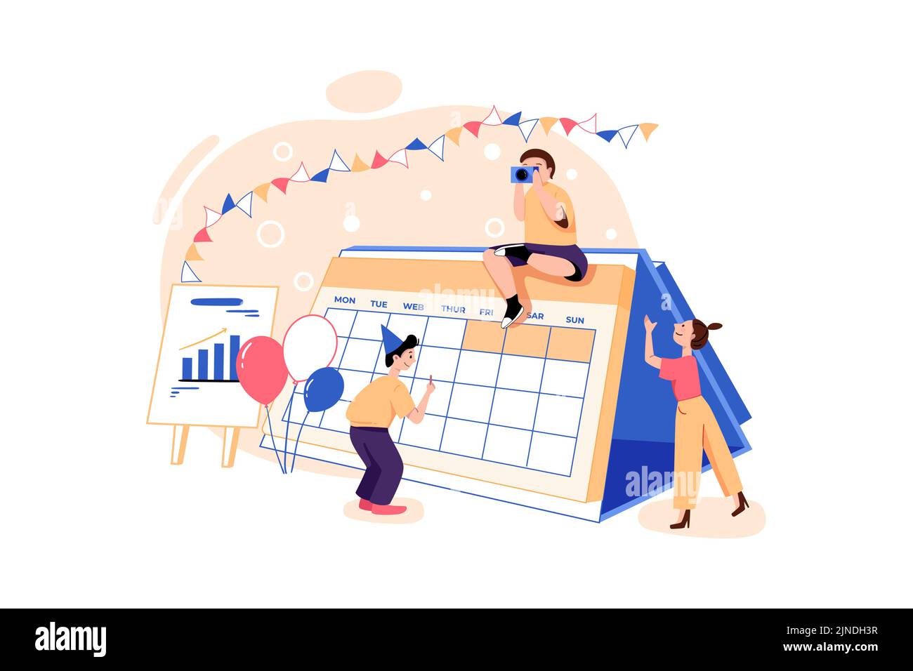 Appointment Illustration concept. Flat illustration isolated on white ...