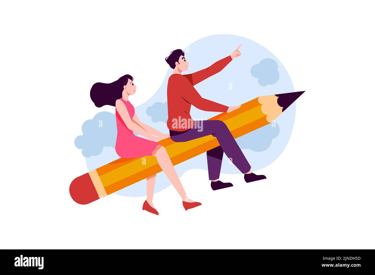 Business Employee Illustration concept. Flat illustration isolated on ...