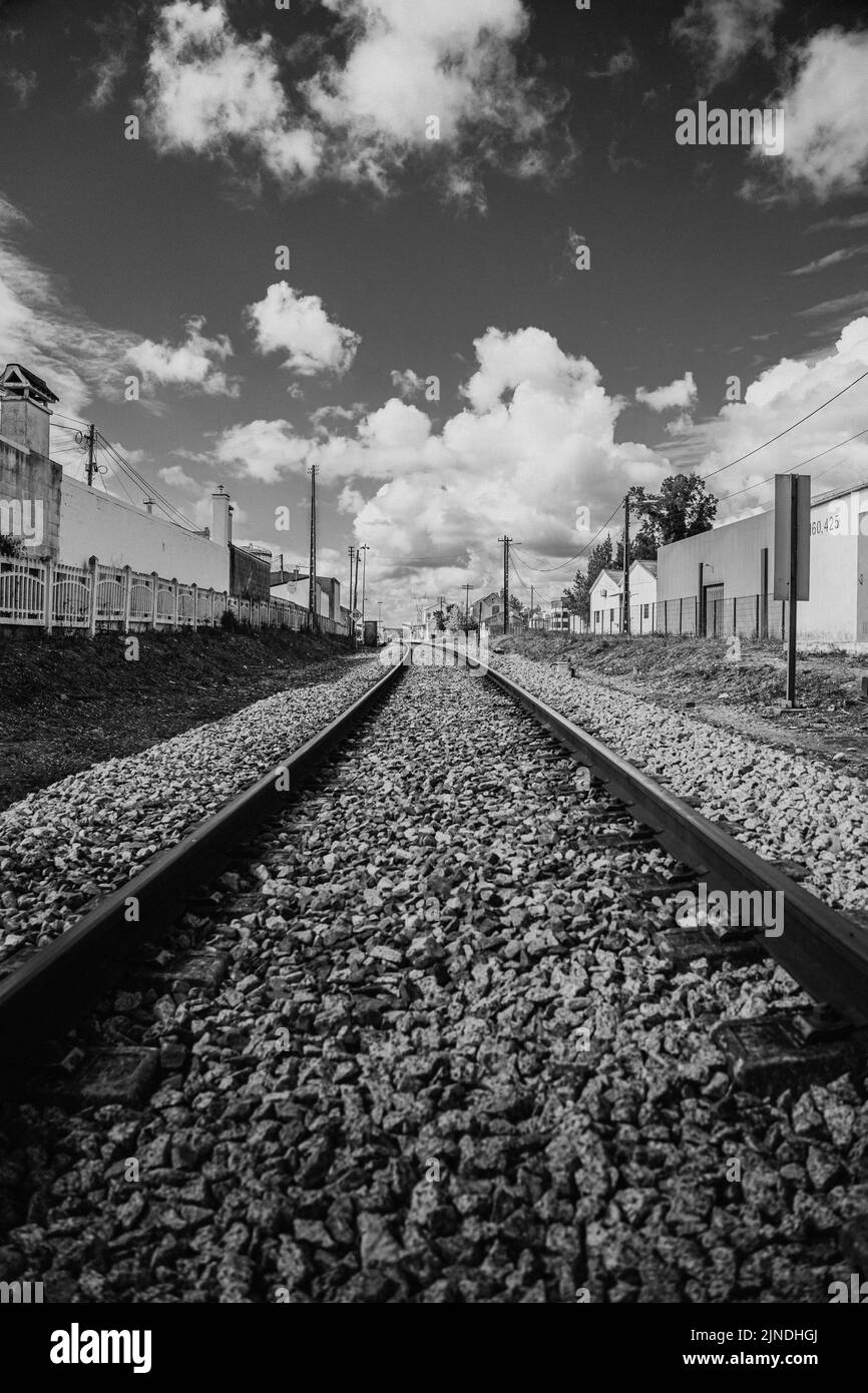 Black and white railroad Black and White Stock Photos & Images - Alamy