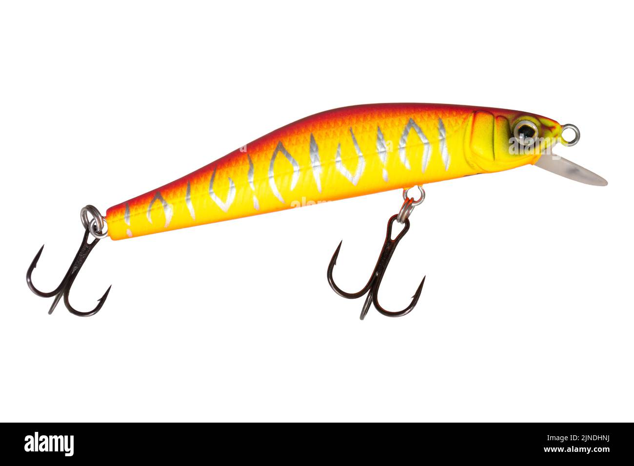 Plastic lure for fishing isolated on white background Stock Photo - Alamy