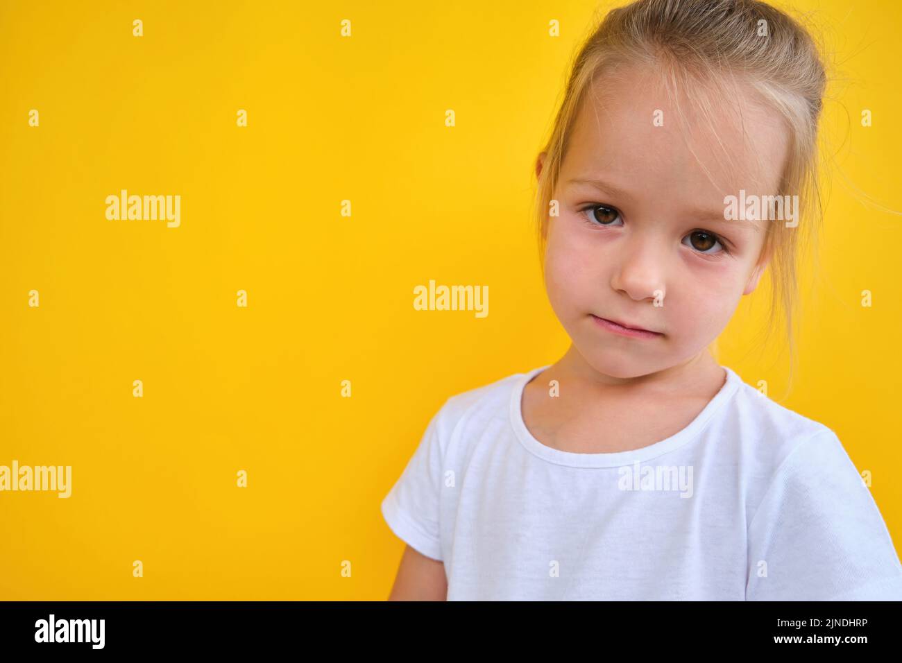 Little Girl child Bored Expression depressed confused Idleness doubt ... Little Girl child Bored Expression depressed confused Idleness doubt ...