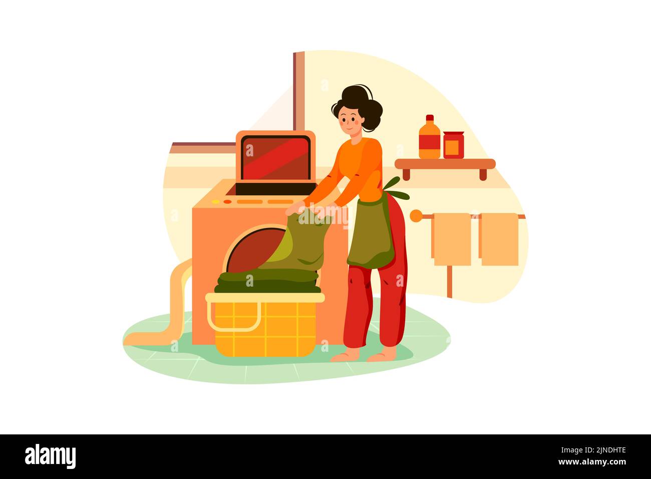 House Cleaning Illustration concept. Flat illustration isolated on ...