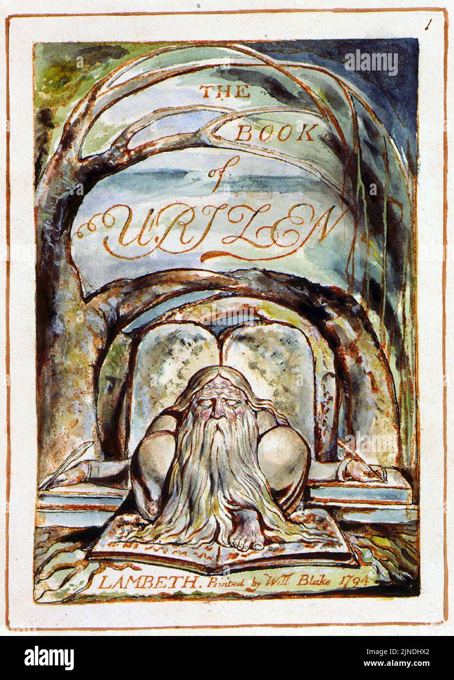 The Book of Urizen, copy G object 1 The Book of Urizen Stock Photo - Alamy