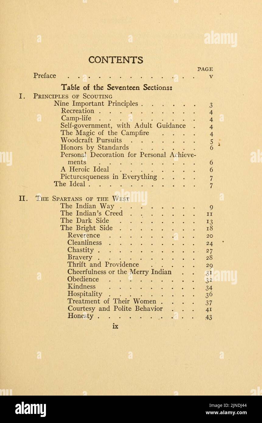 The book of woodcraft and Indian lore Stock Photo - Alamy